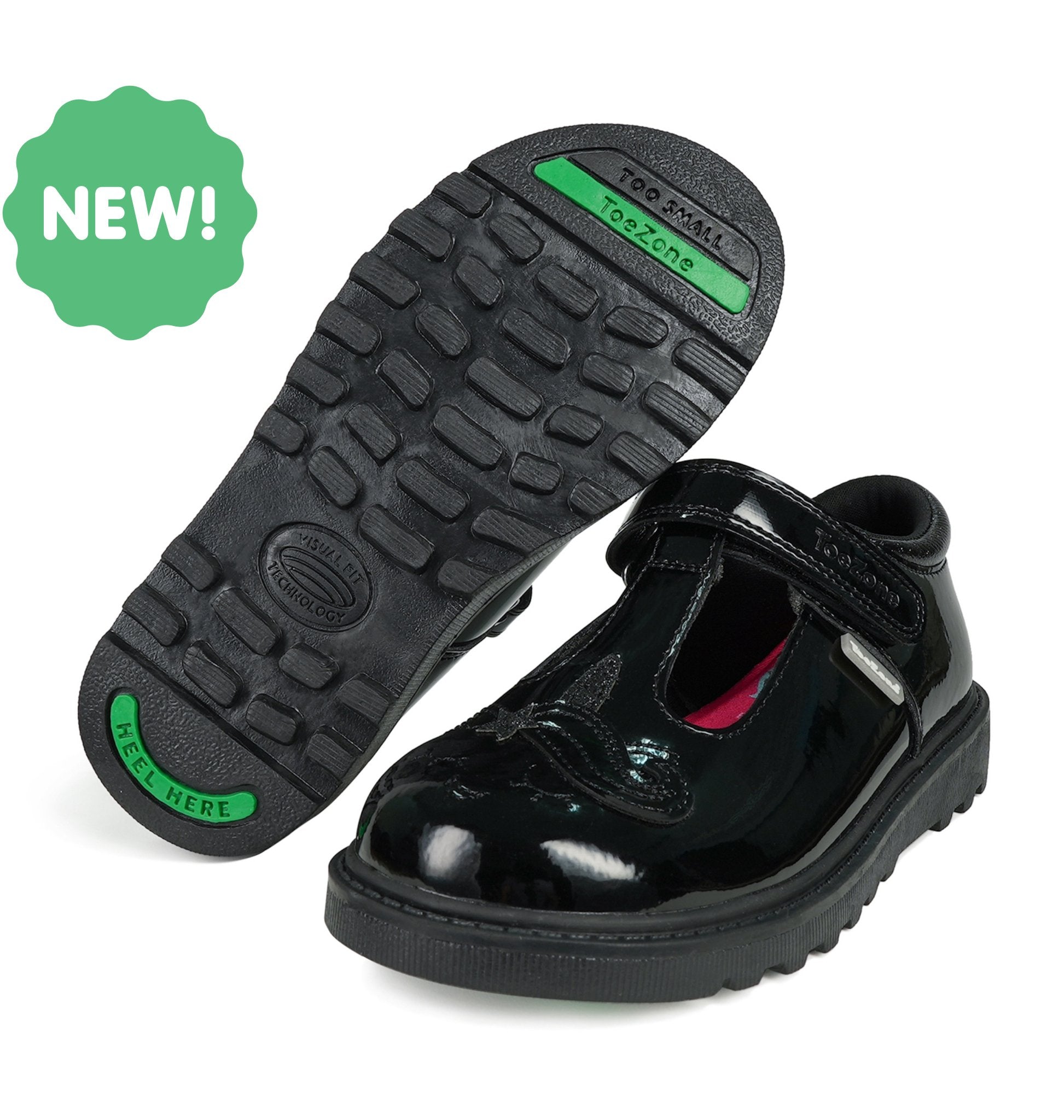 ELLIE Unicorn School Shoes - Patent Finish