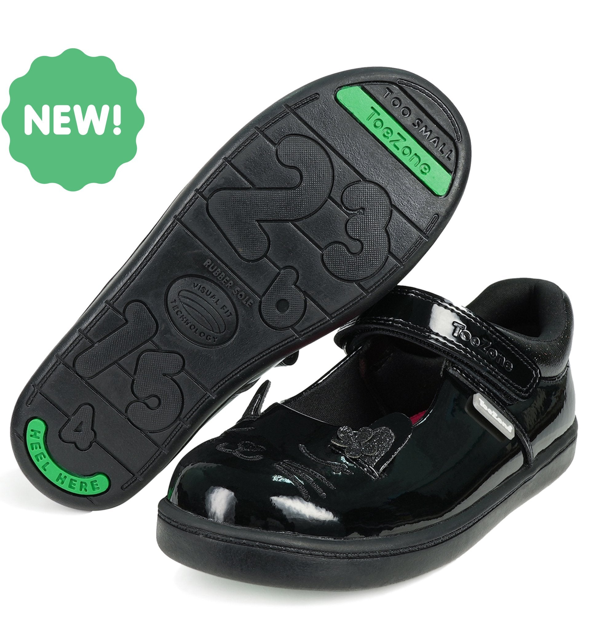 KIT Patent Bunny School Shoes