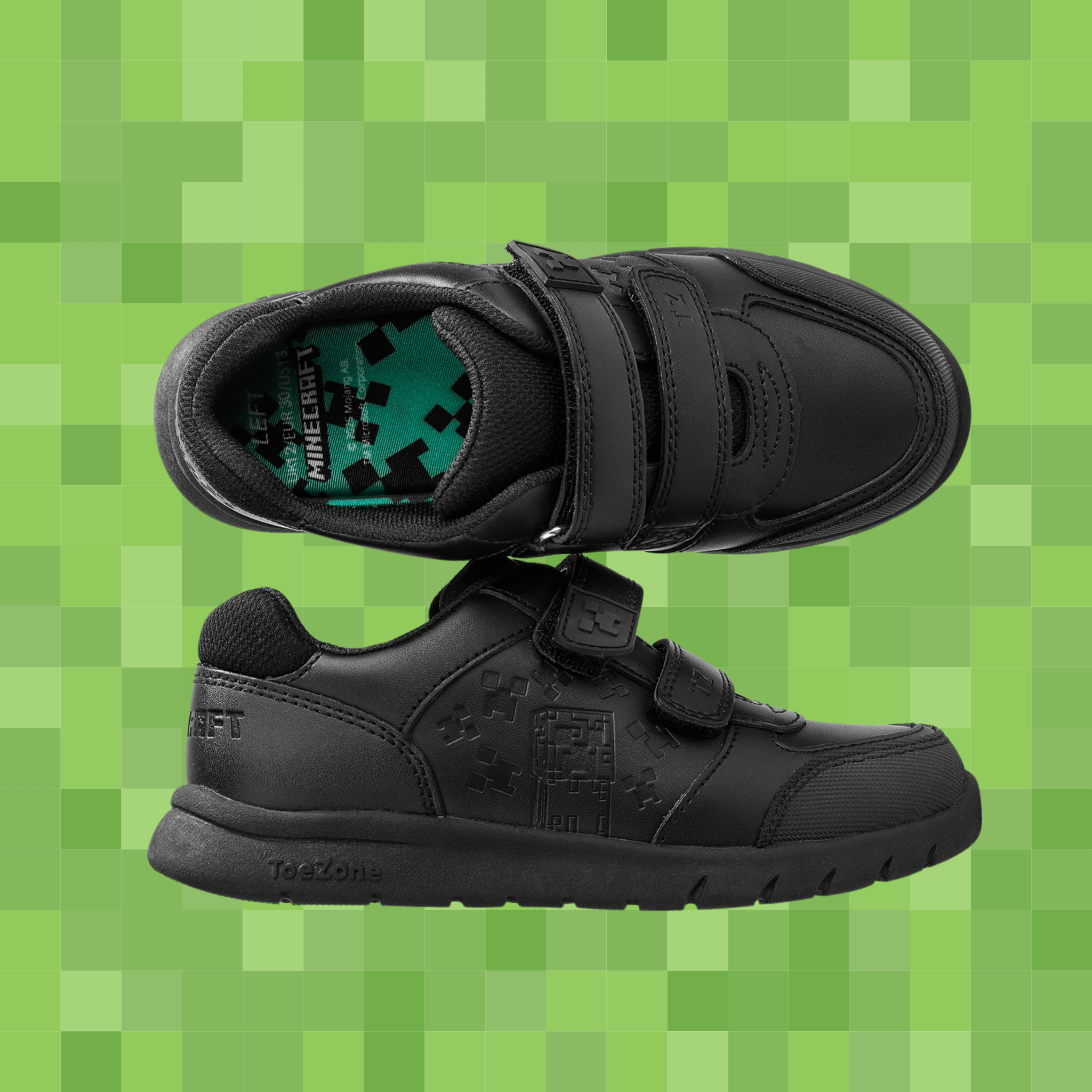 MINECRAFT - School Shoes for Boys With Minecraft Character