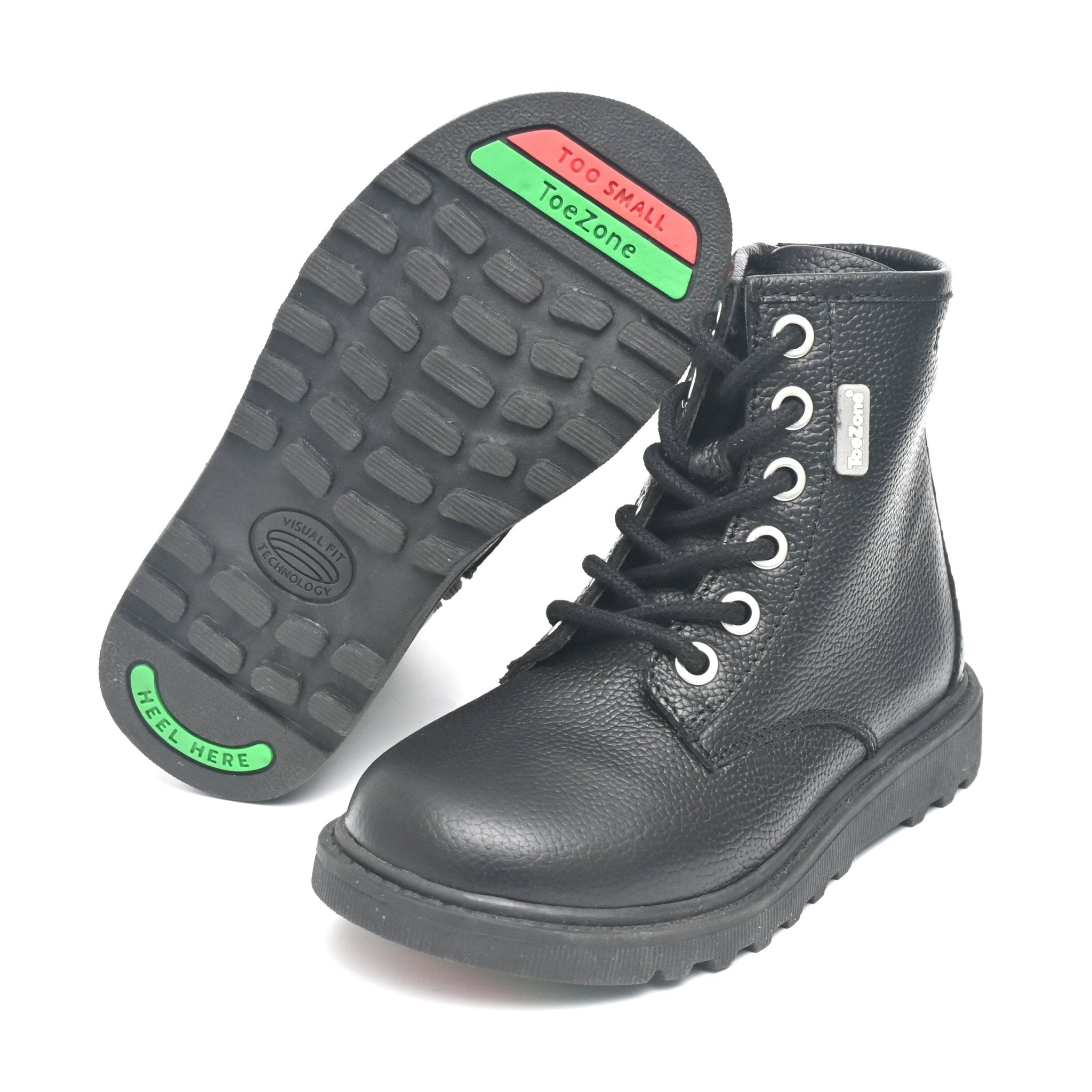 August All Leather Lace And Zip Boot Toezone Footwear